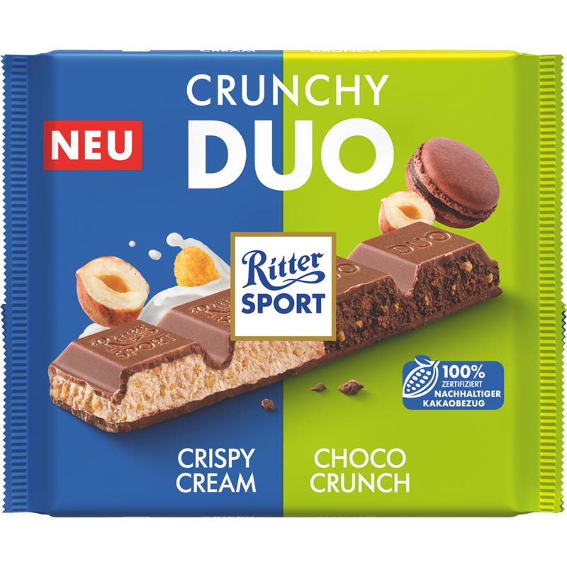 Crunchy DUO 218g | Ritter Sport Shop | Ritter Sport