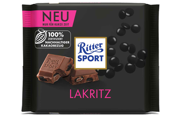 Ritter Sport Lakritz – Süß & würzig genießen | Ritter Sport